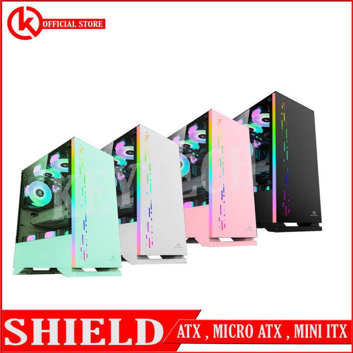KEYTECH SHIELD BLACK | WHITE | PINK| MINT RGB LIGHT STRIP ATX TG MID ...