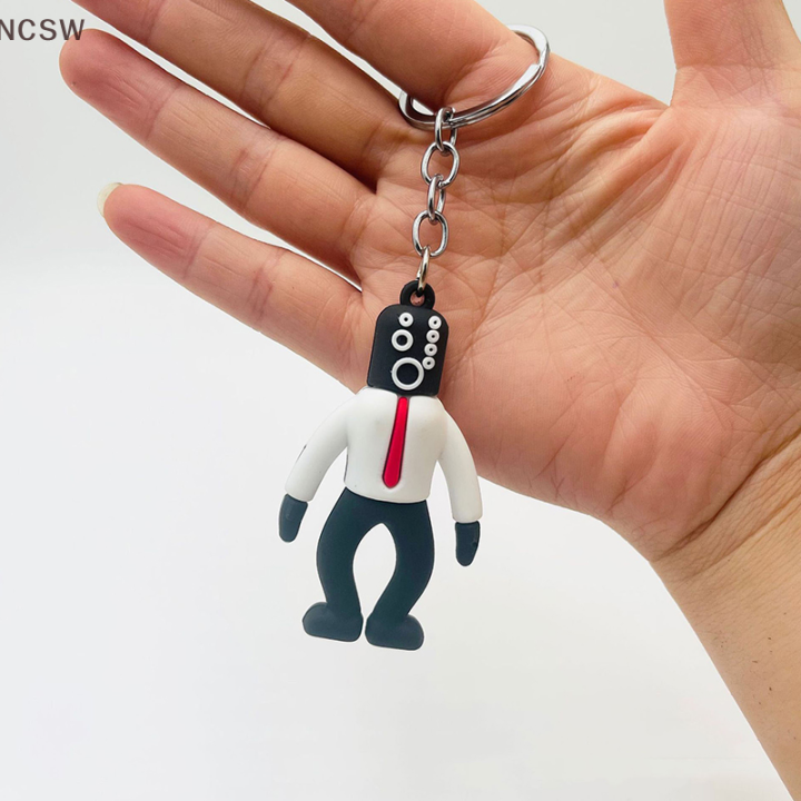 NCSW Skibidi Toilet Keychain PVC Keyring Figure Skibidi Dop Toy Pendant ...