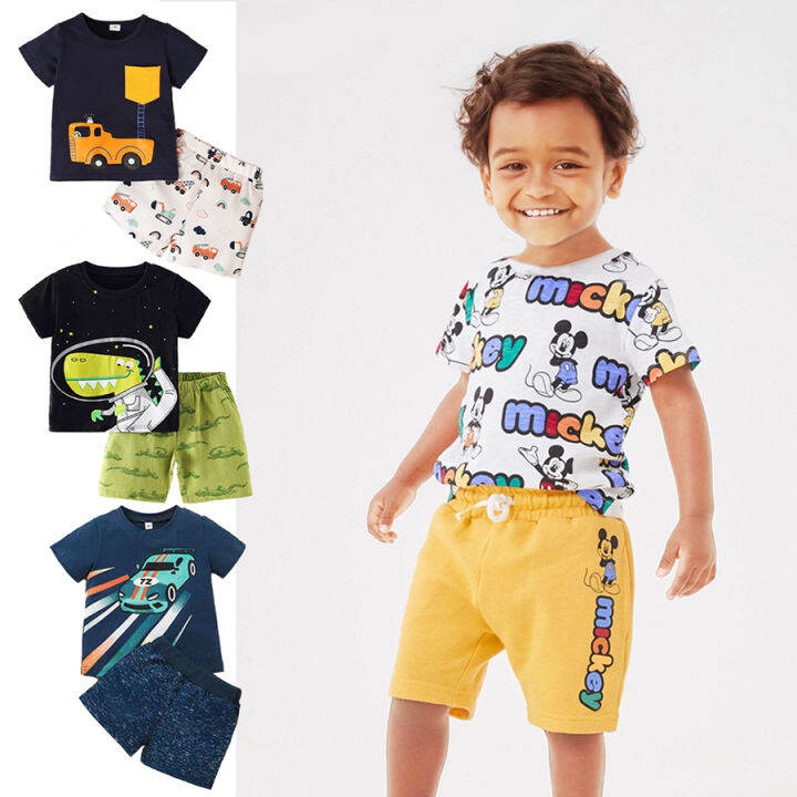 kokoepope (0-4Y) Boy Clothes Terno for Kids Boys Fashion Sando Shorts ...