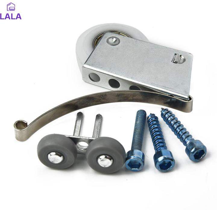 【LALA】 Heavy Duty Sliding Door Fittings Iron Wheels for Wardrobe and ...