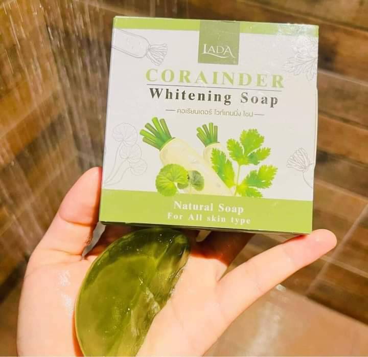 สบู่ผักชี ปราบสิว LADA CORAINDR Whitening Soap ขนาด 90 กรัม | Lazada.co.th