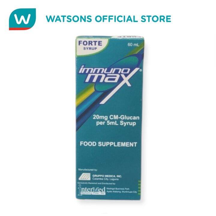 IMMUNOMAX FORTE CM Glucan 20 mg / 5mL Syrup 60ml | Lazada PH