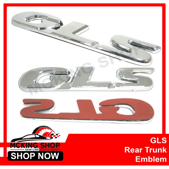 GLS Logo Rear Trunk Emblem (Chrome Coated) | Lazada PH
