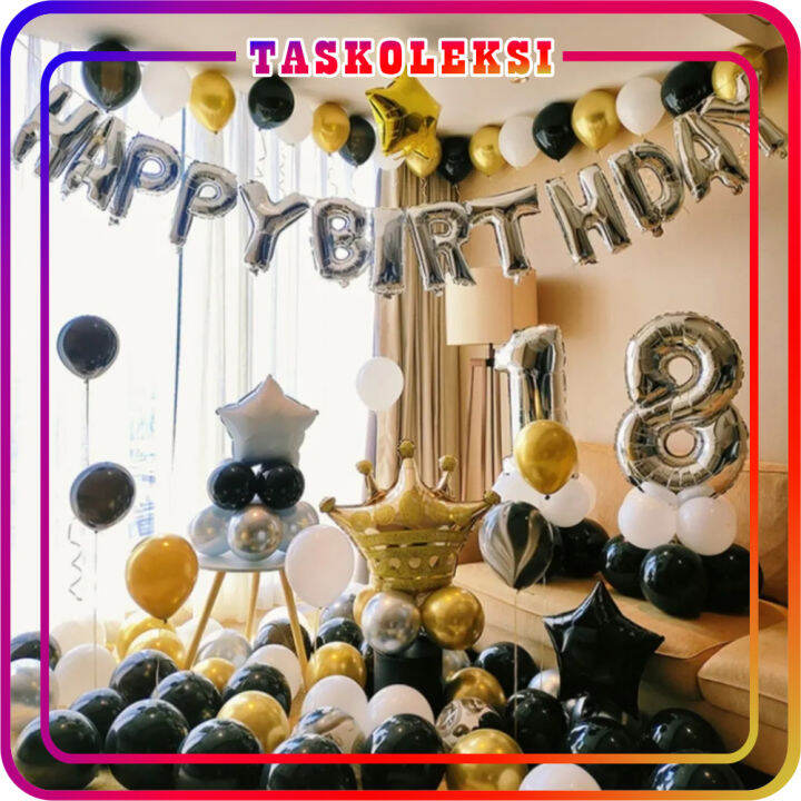 TK Balon Huruf Angka 40cm Satuan / Balon Alphabet A-Z Balon Silver R941 ...