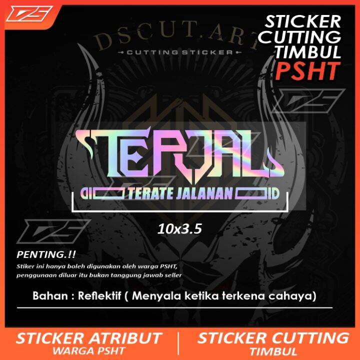 STIKER TERJAL PSHT. CUTTING STICKER TERJAL TERATE JALANAN | Lazada ...