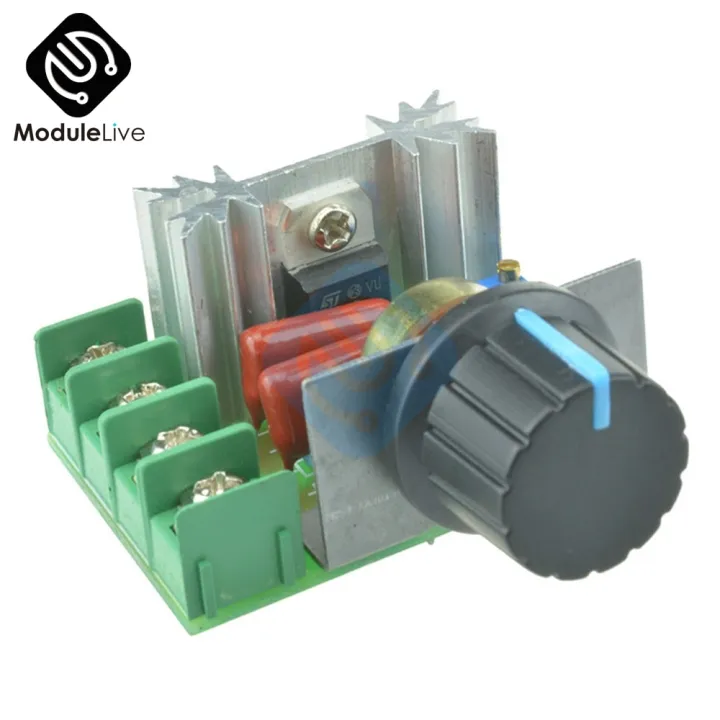 AC 220V 2000W SCR Voltage Regulator Dimming Dimmers Speed Controller ...