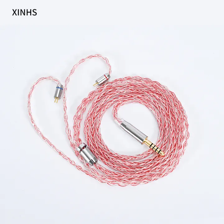 XINHS 8 core 5N Silver Plated Audio Headphone Wire 5N Silver Plated ...