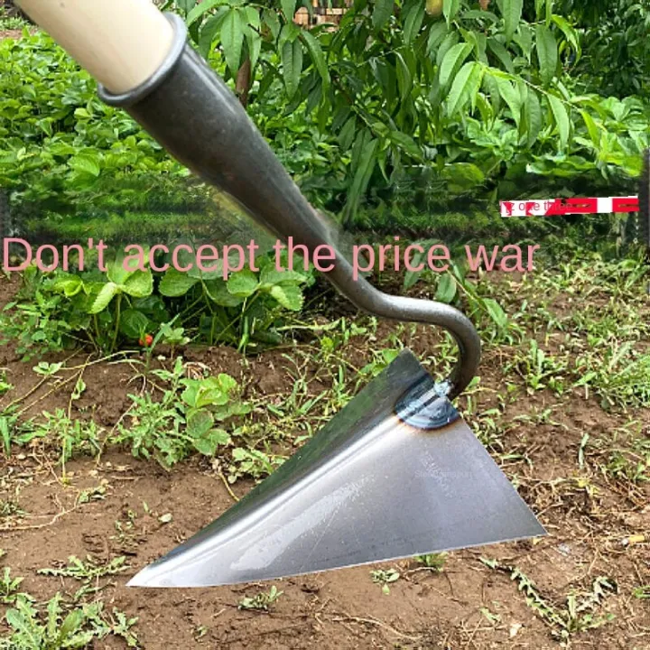 🎀READY STOCK🎀Manganese Steel Triangular Ditching Hoe Large Hoe ...
