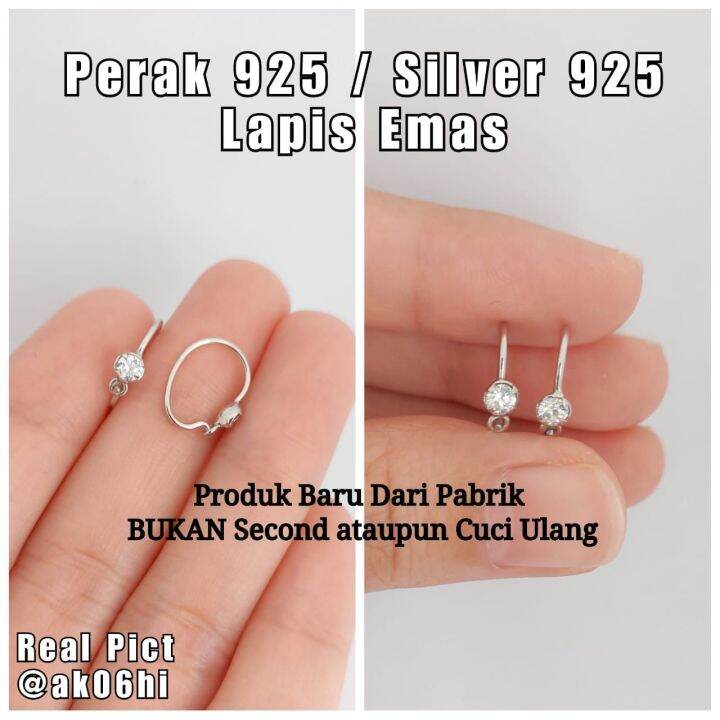 Anting Bayi Perak Asli 925 Anting Anak Awet Tidak pudar Aman Tidak ...