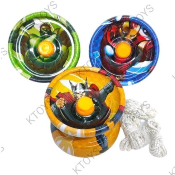 MAINAN YOYO BESI CHROME 3 BEARING MOTIF SUPERHERO GRATIS TALI / MAINAN ...