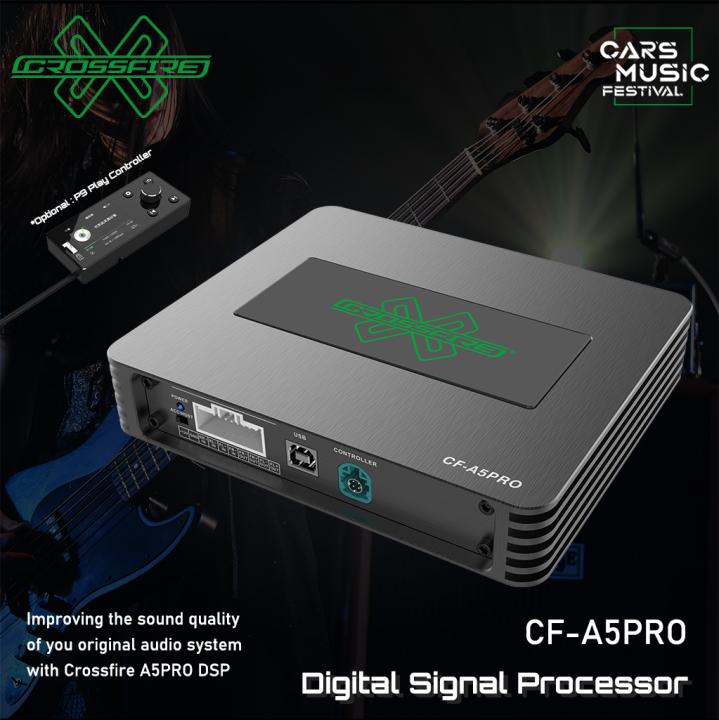 CROSSFIRE DSP AMPLIFIER CF-A5PRO BUILT IN 4 CHANNEL AMPLIFIER WITH 10 ...
