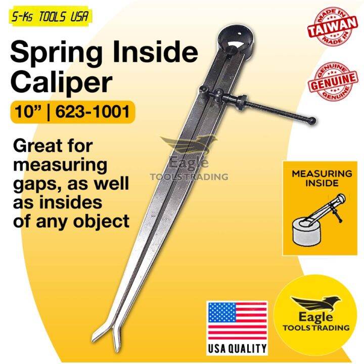 ♪S-Ks Tools USA Spring Inside Caliper 10 inch Internal Caliper In ...