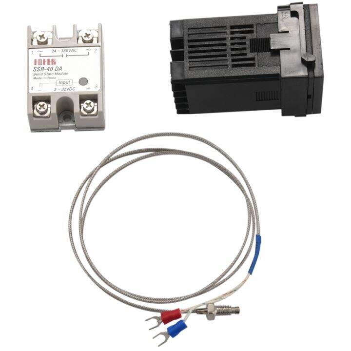 Digital PID Temperature Controller Kit Dual Digital Display REX C100 ...