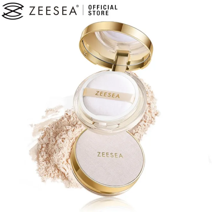 【NEW】ZEESEA Silky Velvet Loose Powder Face Powder Oil Control Waterproof Powder Foundation Long ...