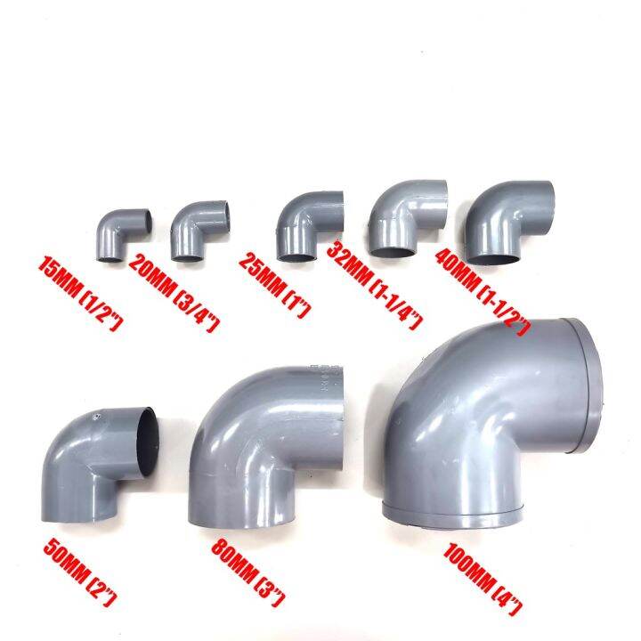 [READY STOCKS] 1/2" - 4" PVC EQUAL ELBOW / PVC ELBOW / PVC BEND | Lazada