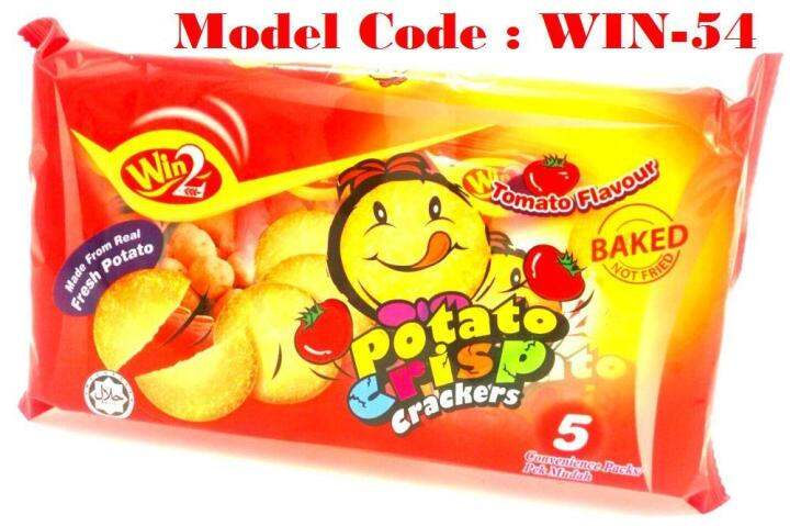 100g win2 potato crisp crackers-tomato | Lazada