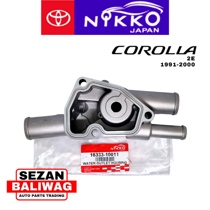 NIKKOJAPAN ENGINE WATER OUTLET TOYOTA COROLLA ALTIS 1.3L 2E 1987-2001 ...