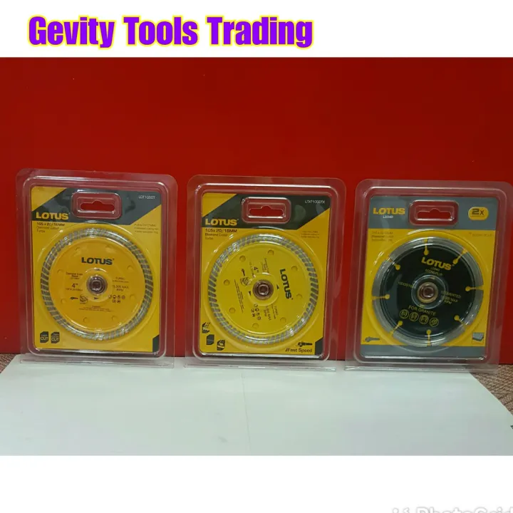 LOTUS Diamond Cutter Blade 4 inch LDT105DT 105 x 20/16mm Turbo Ultra ...
