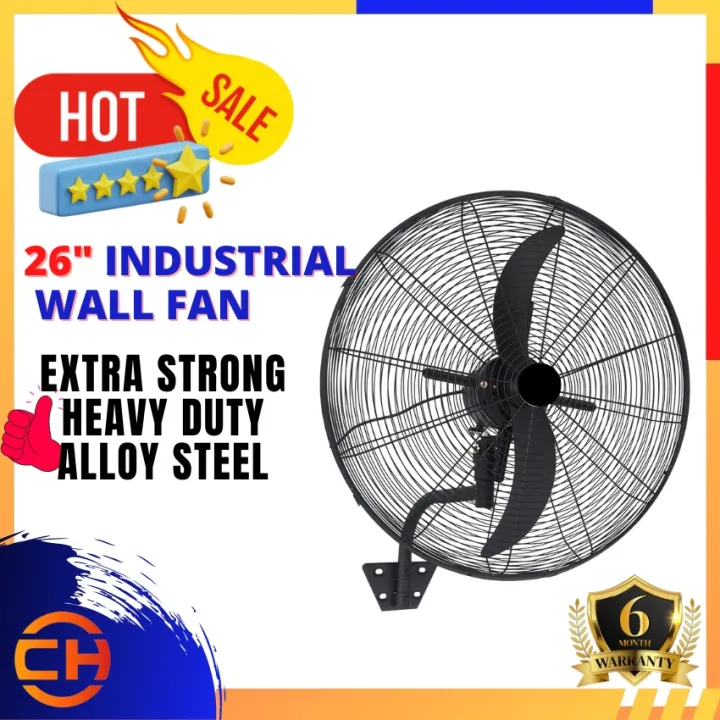 26" Inches Heavy Duty Industrial Standing Fan Durable (6 Months ...