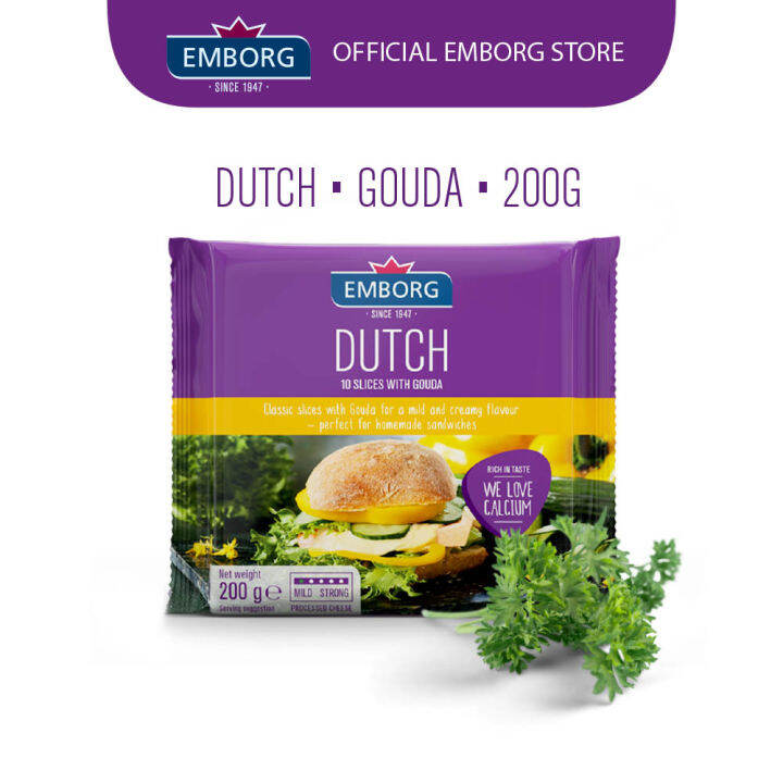 EMBORG Dutch Gouda Slices 200g | Lazada PH