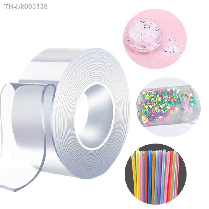 Bubble Blowing Nano Tape Blowable Double Sided Tape Glitter Nano Tape Sticky Ball Tape DIY ...
