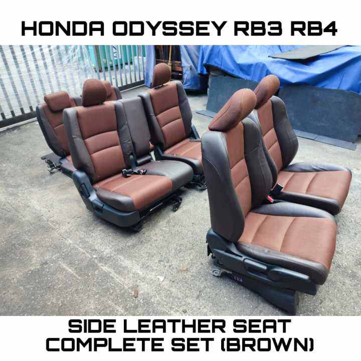 Honda Odyssey RB3 RB4 Side Leather Seat Complete Set (Brown) / Car Seat ...