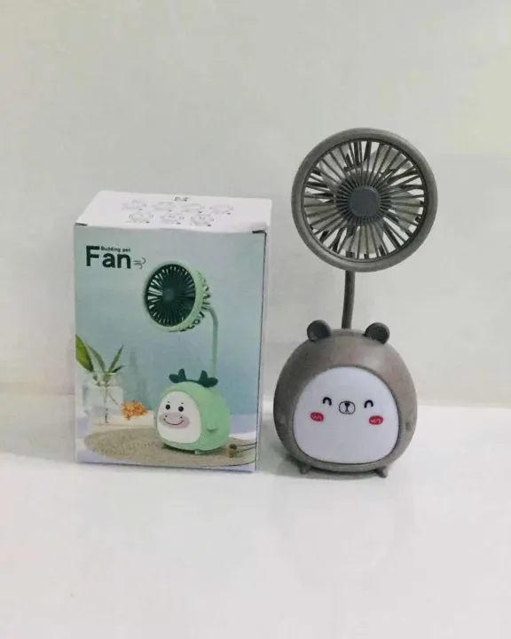 Portable Budding Pet Fan Bear Design with LED Light Function | Lazada PH
