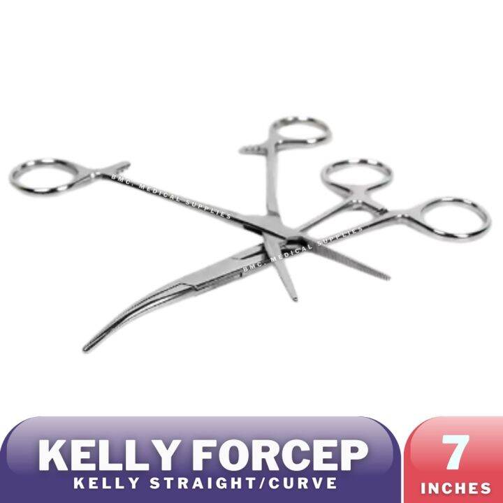 [7inches] Kelly Forcep Curve and Straight 7 Inches Stainless | Lazada PH
