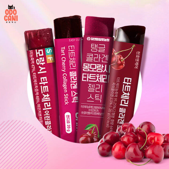Korean Tart Cherry Collagen jelly stick ( GNM Collagen / collagen ...
