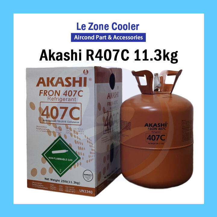 Akashi R407C Gas R407 Gas Aircond Gas 11.3kg | Lazada