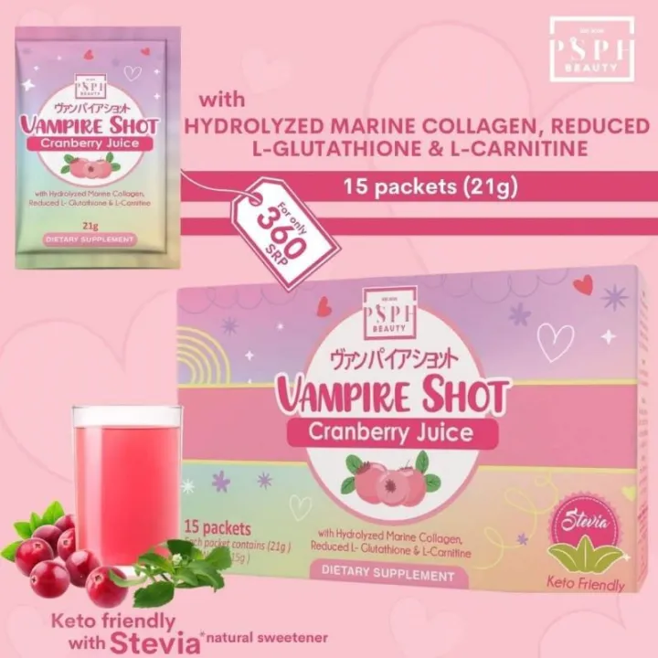 ONHAND Vampire Shot Cranberry Juice by PSPH Beauty | Lazada PH
