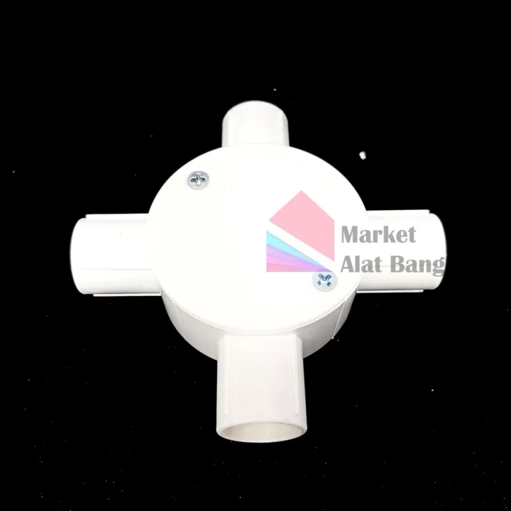 T Dus Putih / T Doos / T Dos Cabang 4 Lubang 20mm Tebal | Lazada Indonesia