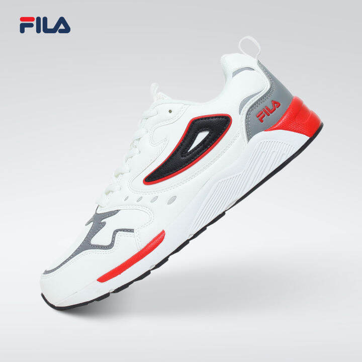 Fila Overdrive Flow Men's Running Shoes White/Red | Lazada PH
