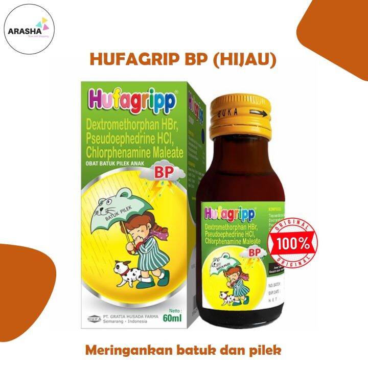 HUFAGRIP BP BATUK PILEK SIRUP 60 ML Obat Batuk Pilek Anak/Hidung ...