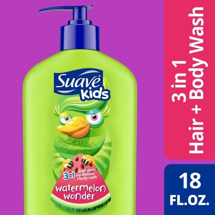 SUAVE Kids Shampoo 3in1 Watermelon 18oz | Lazada PH