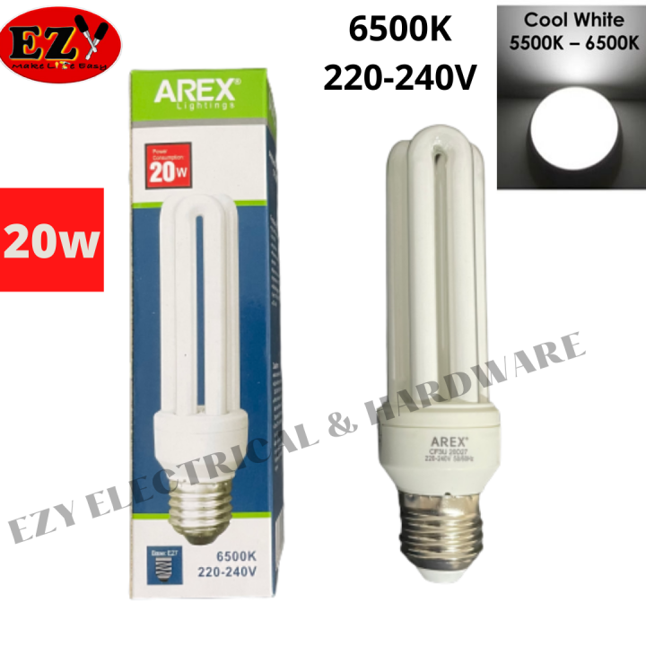 AREX 20W 3U PLCE 6500K WHITE LED Light Bulb E27 DOWNLIGHT | Lazada