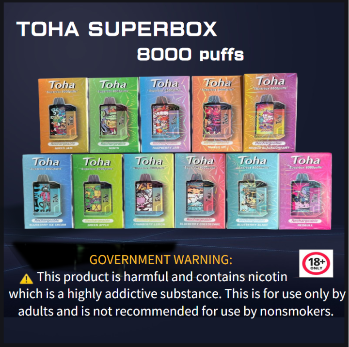 Toha superbox 8000puffs toha super Spot goods | Lazada PH