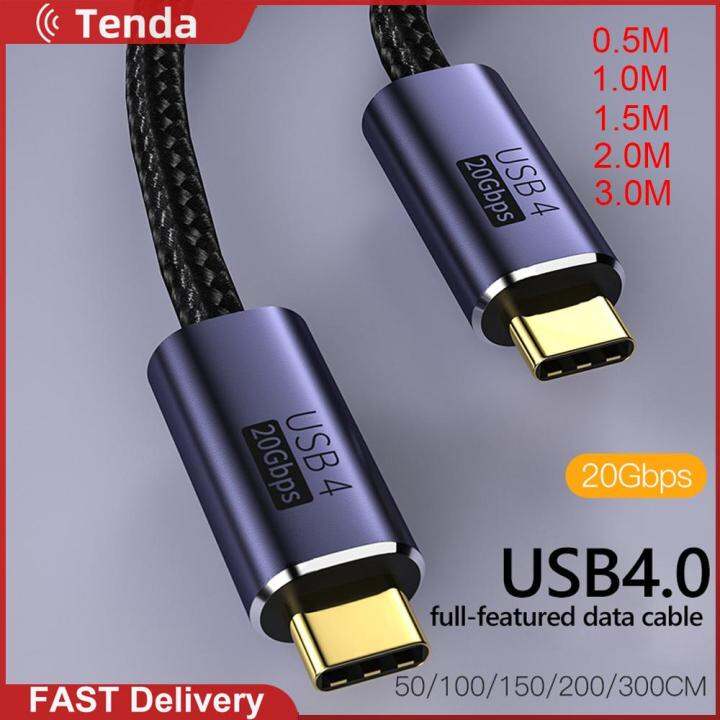 Pd 100w Usb 4 0 Type C Male To Male Fast Charging Transfer Data Wire Cord 20gbps 8k 60hz Charger
