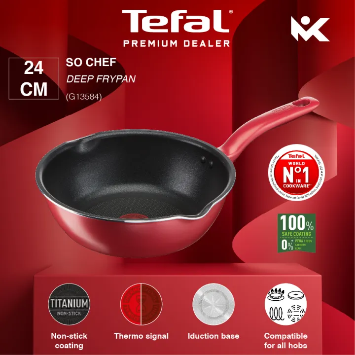 Tefal So Chef Deep Frypan (24cm) (G13584 ) | Lazada