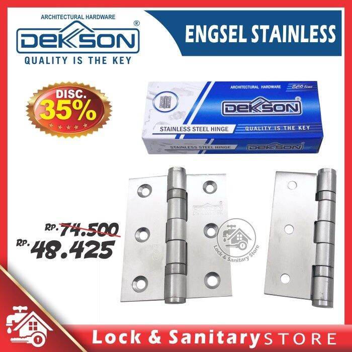 Engsel Dekson Dekkson ECOLINE 3X2,5X2MM 2BB SSS Engsel Jendela | Lazada ...