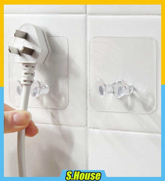 Power Plug Hooks Tidy No Messy Cable Electric Charger 1 Pc Pemegang ...