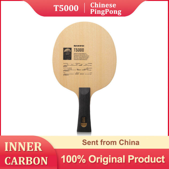 SANWEI T5000 Bet Tenis Meja Karbon, Tongkat Raket Ping Pong T-5000 (5 + 2 Karbon) | Lazada Indonesia