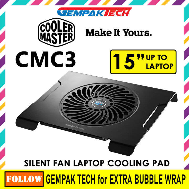 Cooler Master Notepal CMC3 Silent 200mm Fan Ergonomic Notebook Cooler ...