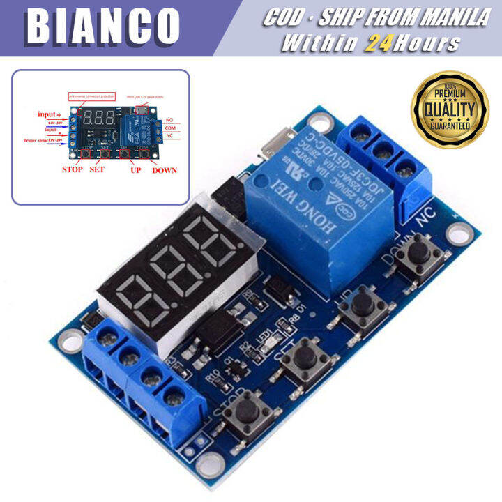Dc 5v 12v Delay Relay Timer Switch Circuit Board Timing Control Module For Led Light Solenoid