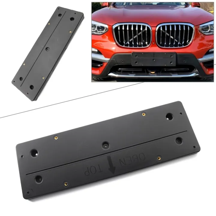 Car Front License Plate Base Bracket Holder for-BMW X3 G08 2018 2019 ...