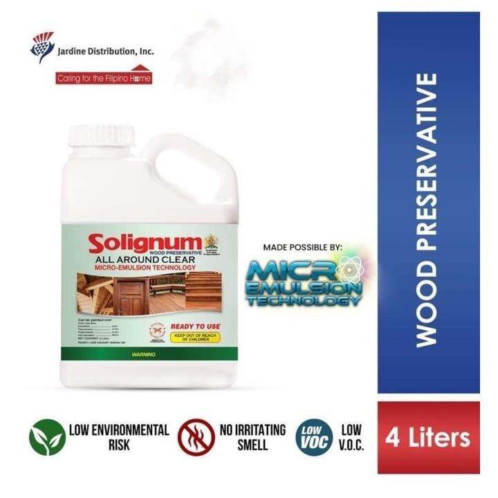 Solignum All Around Clear Paintable 1 Gallon Wood Preservatives Anti ...