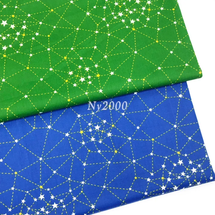 Kain Comb Cotton Corak Bintang & Angkasa (Bidang 60 inci) | Lazada