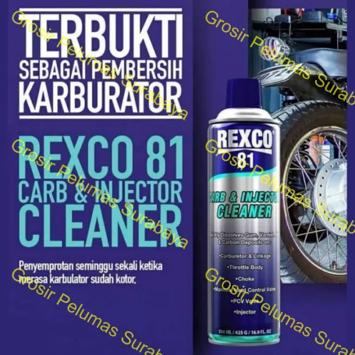 500ml Rexco 81 Carb & Injector Cleaner Throttle body spray pembersih ...