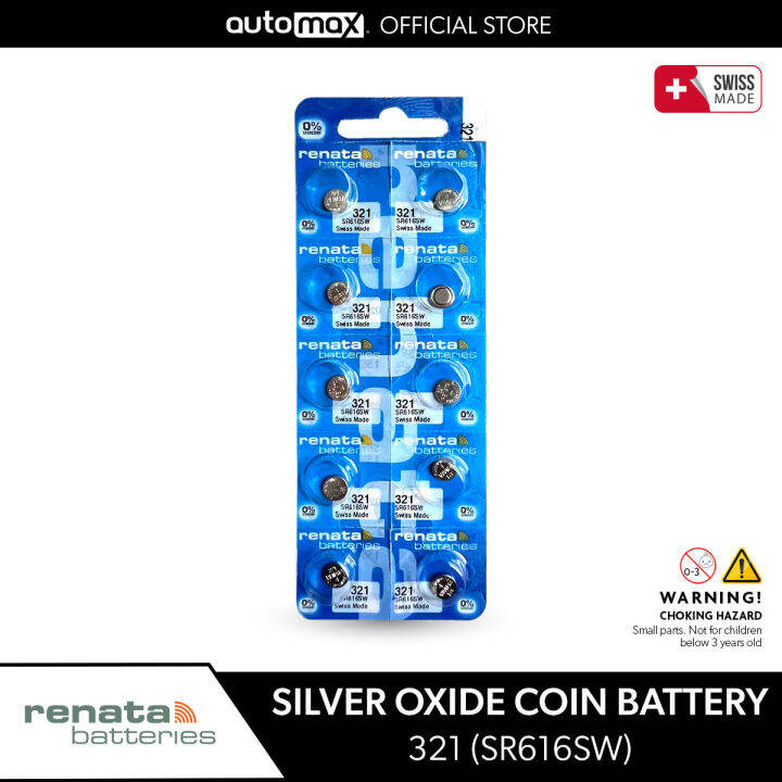 Renata 321 (SR616SW) Silver Oxide Battery 1.55V | Lazada PH