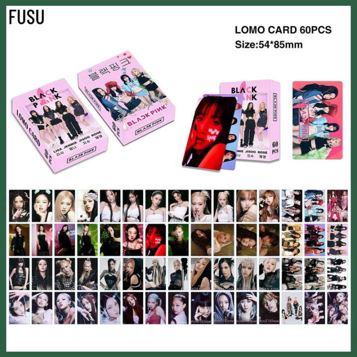 Fusu 60pcs Kpop Blackpink Album Lomo Card The Album Photo Card Jisoo